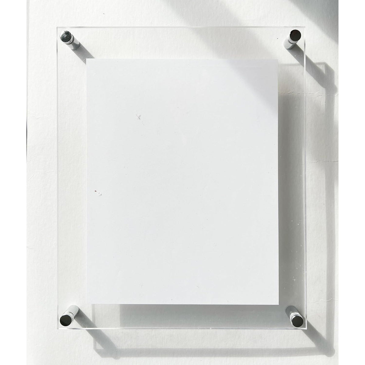 Acrylic Wall Mount Signholder - 11" x 13.5" for 8.5" x 11" Displays wi ...